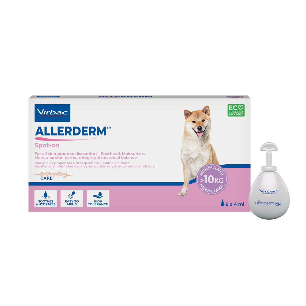 Hudstärkare Virbac Allerderm Spot-On >10 kg 6x4 ml | Vetapotek