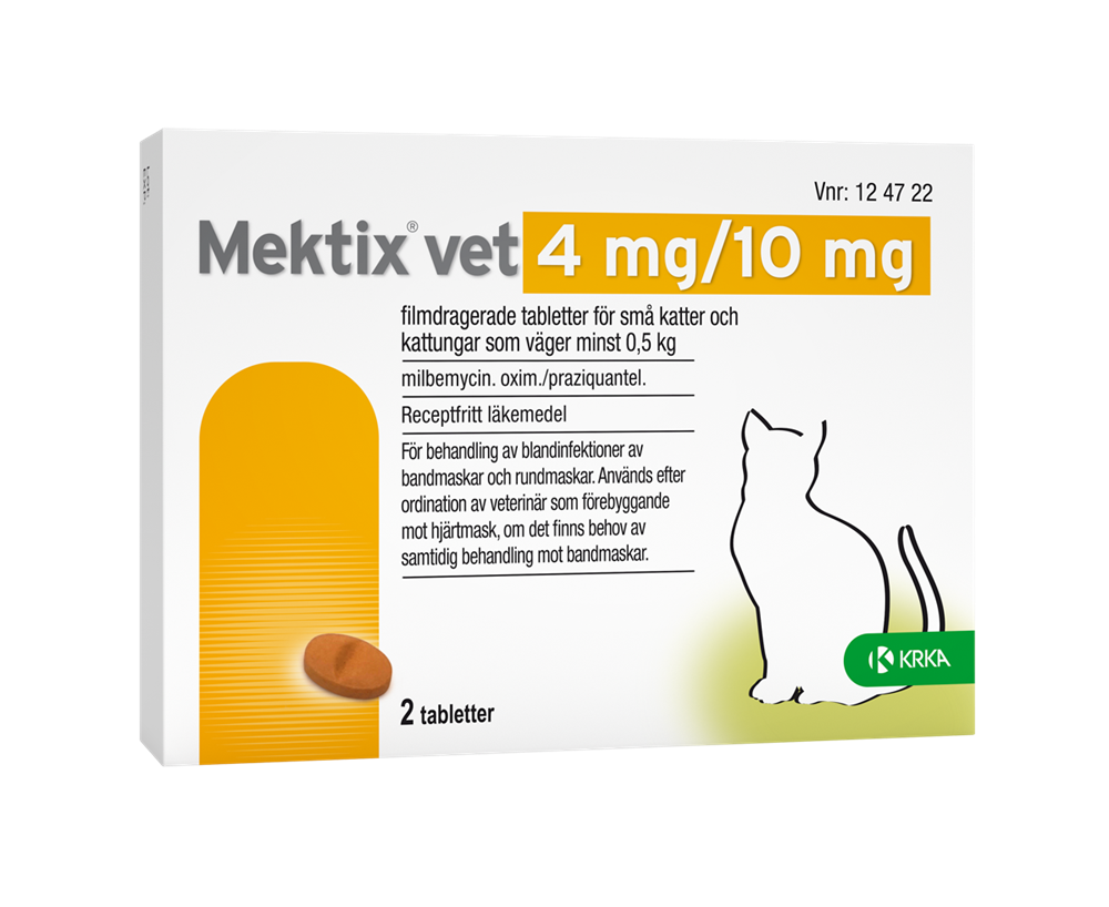 Mektix vet 4 mg/10 mg 2 st filmdragerade tabletter för kat... | Vetapotek