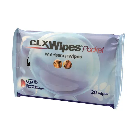 Klorhexidinservetter ICF CLX Clorexyderm Wipes 20 st | Vetapotek
