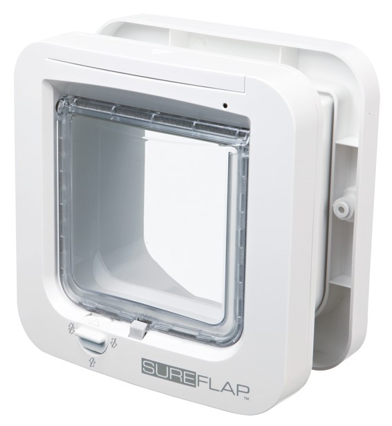 Kattlucka med microchip ID SureFlap 21x21 cm Vit | Vetapotek