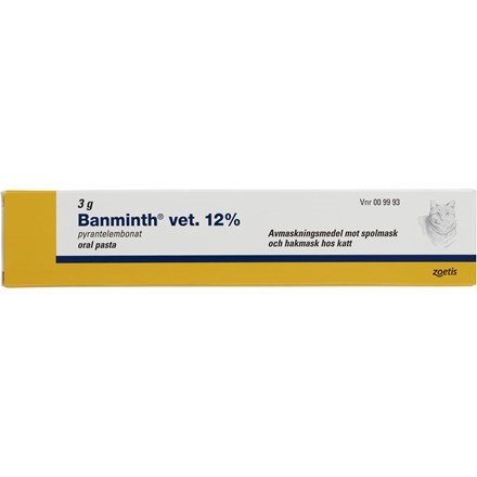 Banminth vet. oral pasta för katt 12% 3 g | Vetapotek