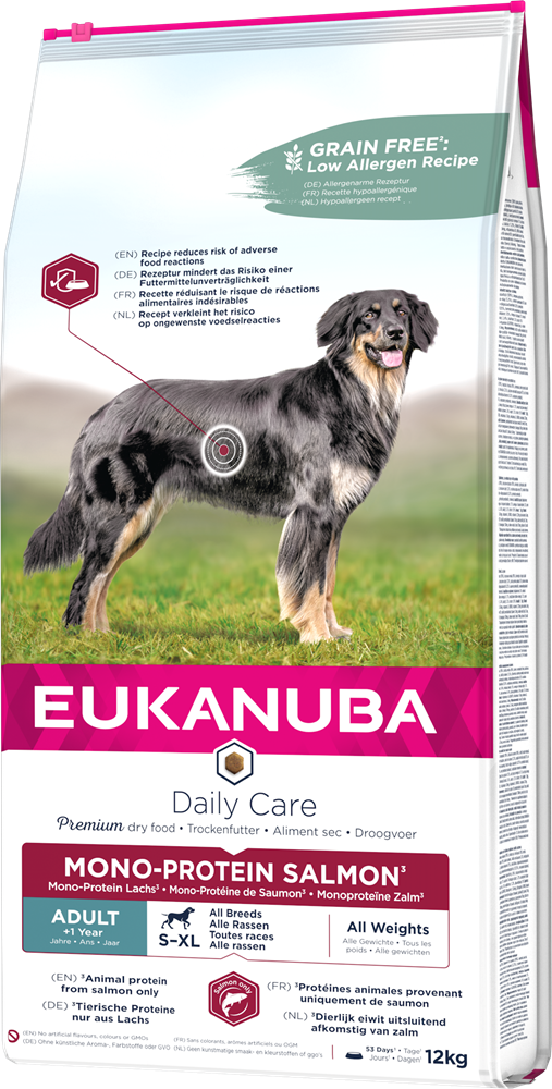 Eukanuba Dog Daily Care Mono-Protein Salmon 12 kg | Vetapotek